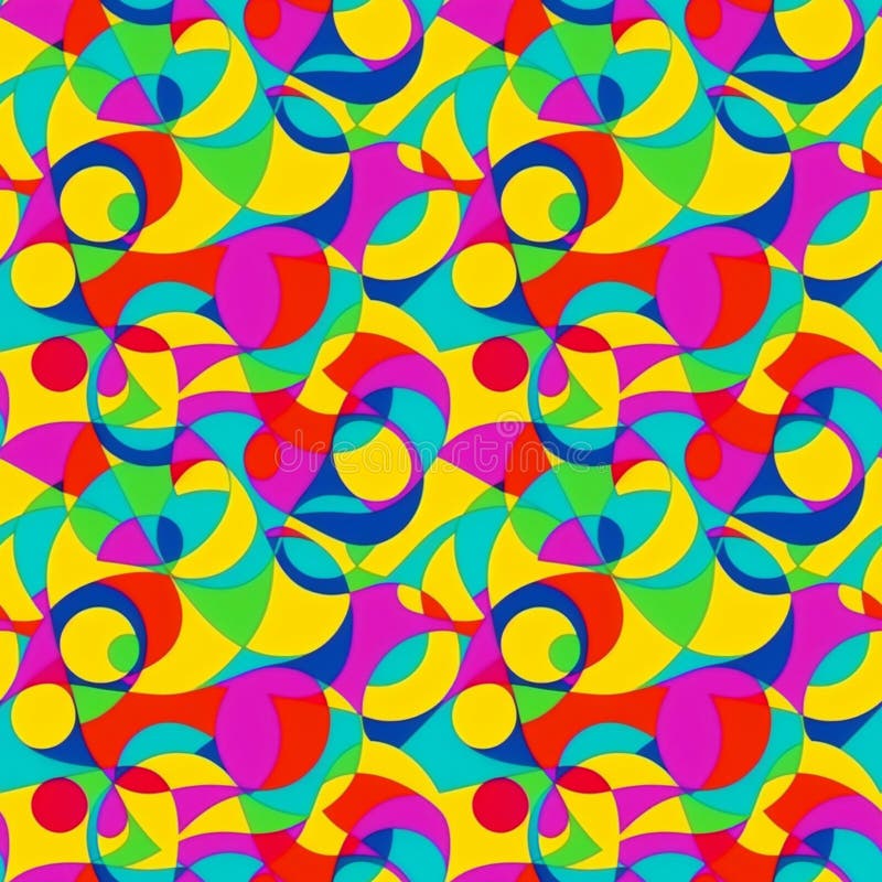 Seamless Abstract Geometric Pattern Stock Illustration - Illustration ...