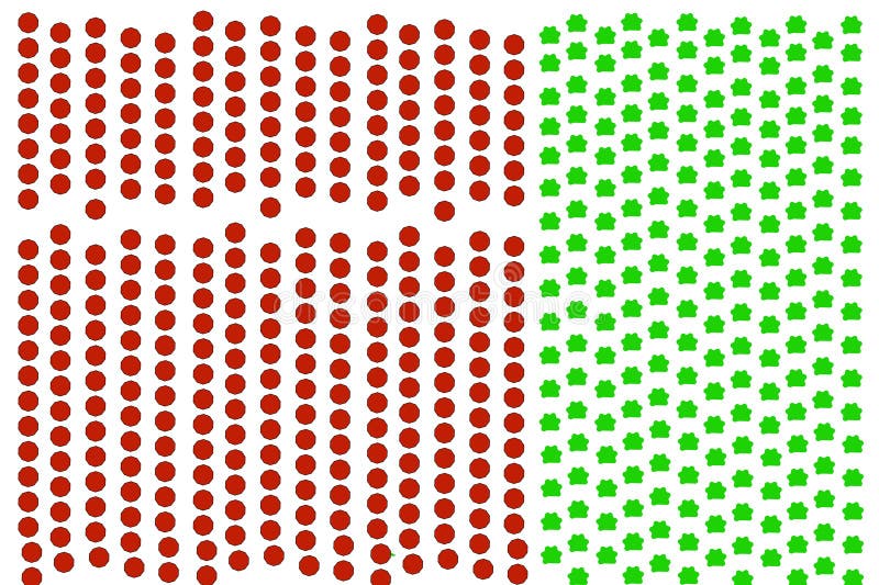 Seamless Abstract Geometric Pattern with Red Circles and Green Stars ...