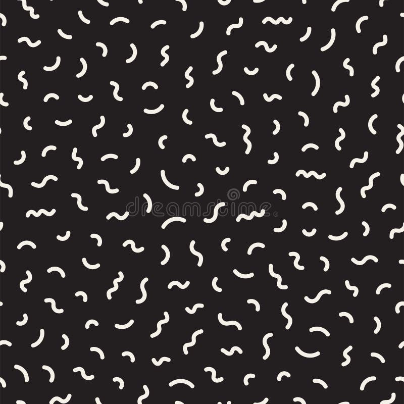 Seamless Abstract Geometric Pattern in Retro Memphis Style. Scatteres ...