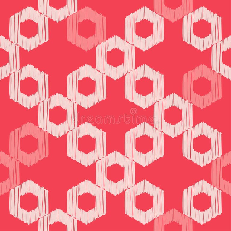 Seamless Abstract Geometric Pattern. Shapes of Hexagons. Mosaic Texture ...