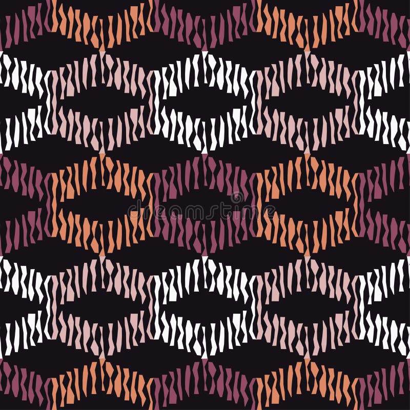 Seamless Abstract Geometric Pattern. Strips. Mosaic Texture. Brushwork ...