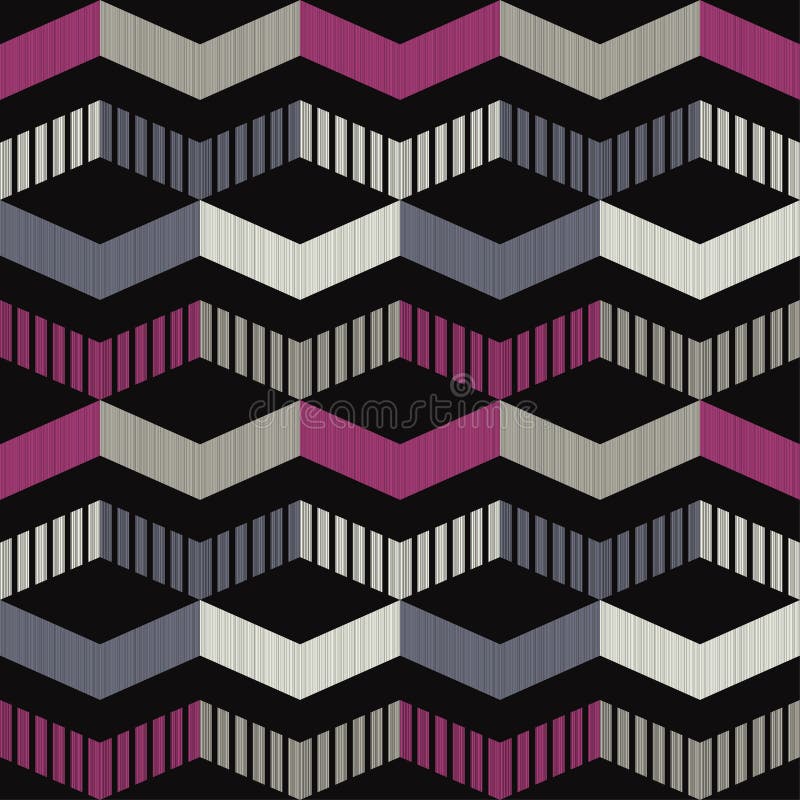 Seamless Abstract Geometric Pattern. Strips. Vector Pattern. Mosaic ...