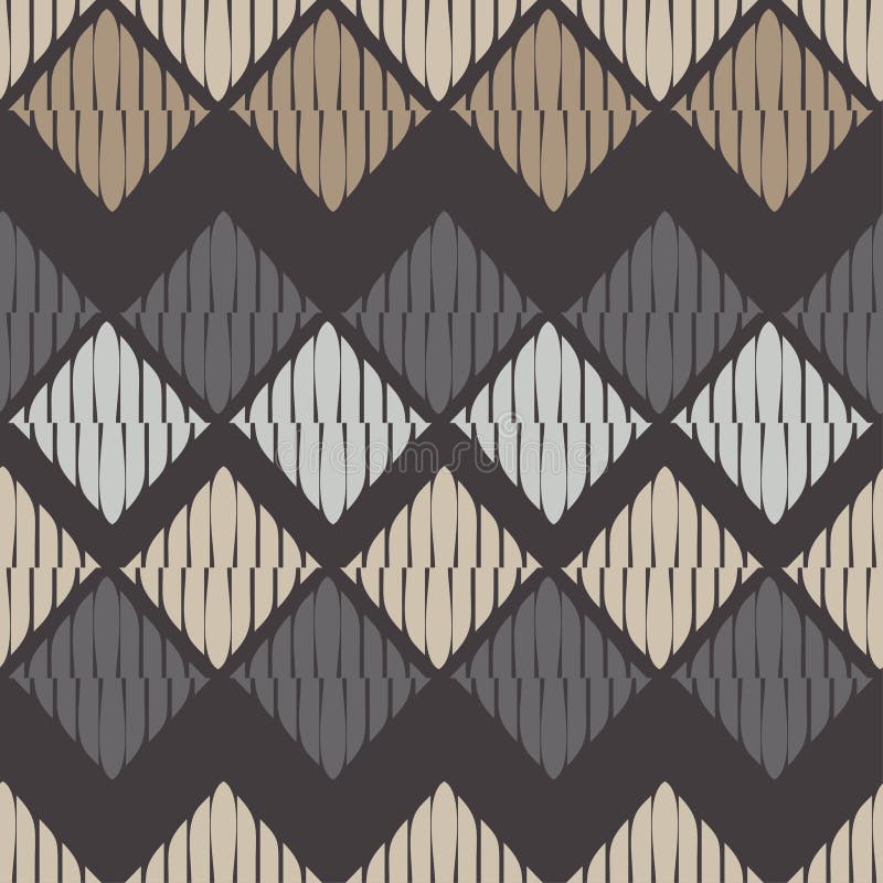 Seamless Abstract Geometric Pattern. the Texture of Rhombus. Brushwork ...