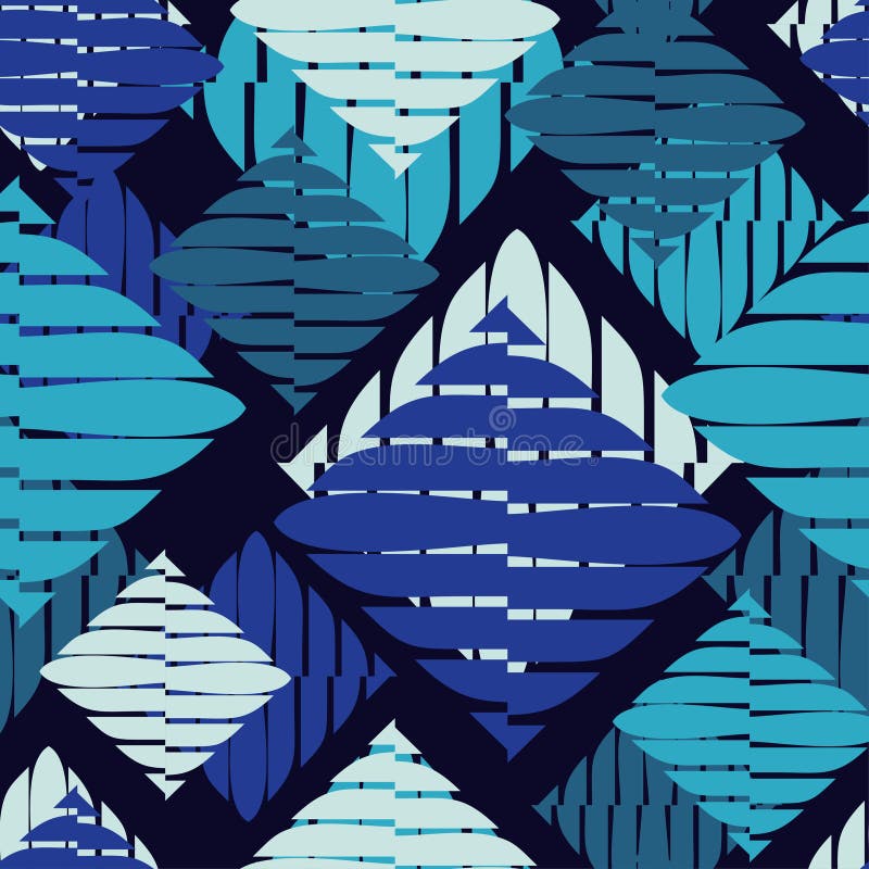 Seamless Abstract Geometric Pattern. the Texture of Rhombus. Brushwork ...