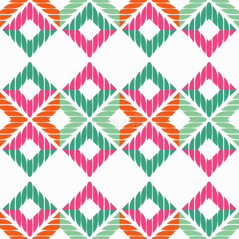 Seamless Abstract Geometric Pattern. the Texture of Rhombus. Brushwork ...