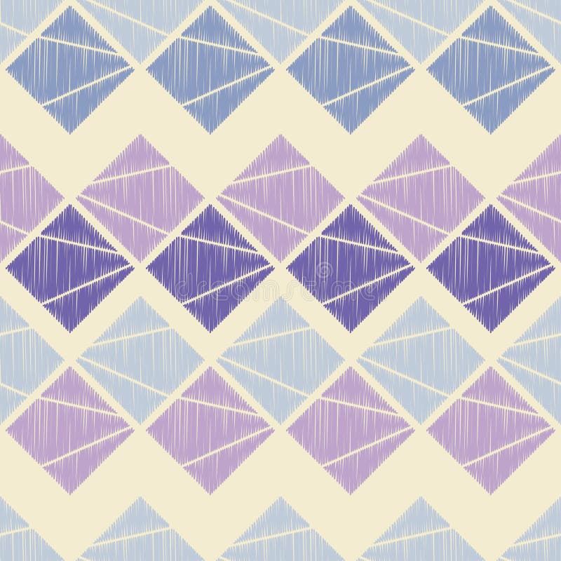 Seamless Abstract Geometric Pattern. the Texture of Rhombus. Brushwork ...