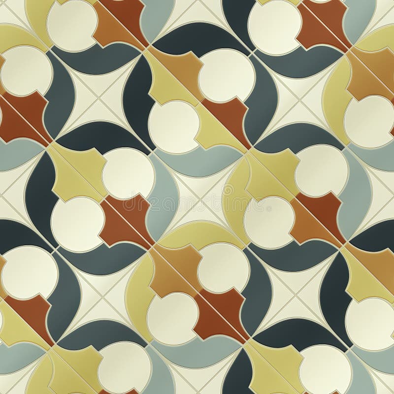 Seamless Abstract Geometric Pattern. Tile Stock Illustration ...