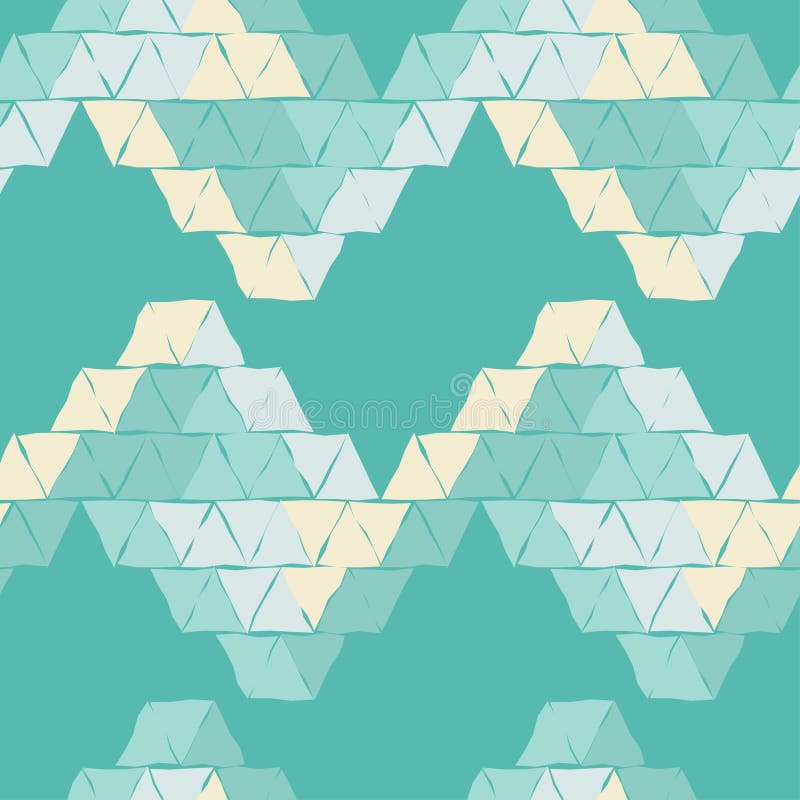 Seamless Abstract Geometric Pattern. Triangles. Vector Pattern. Mosaic ...