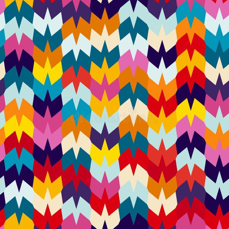 Seamless Abstract Geometric Pattern. Vertical Stripes with Small ...