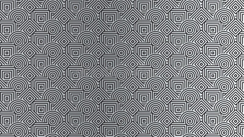 White Background Geometric Shapes Pattern Background Free Vector. Stock ...