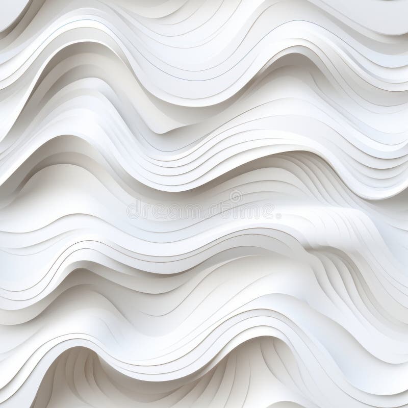 Seamless Abstract Geometric Wave Pattern on White Wall Texture ...