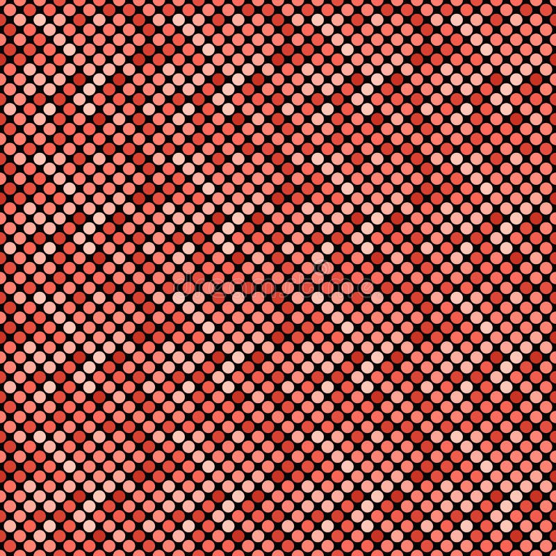 Seamless Abstract Geometrical Red Dot Pattern Background Stock Vector ...