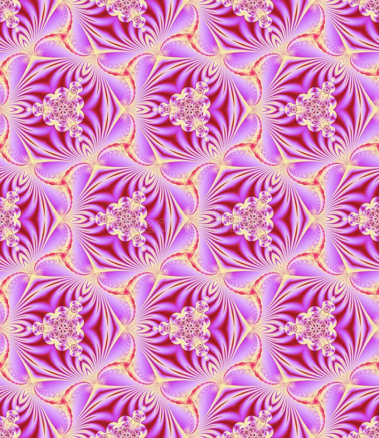 Seamless, Abstract and Geometrical Vintage Wall-paper, Pink Stock ...