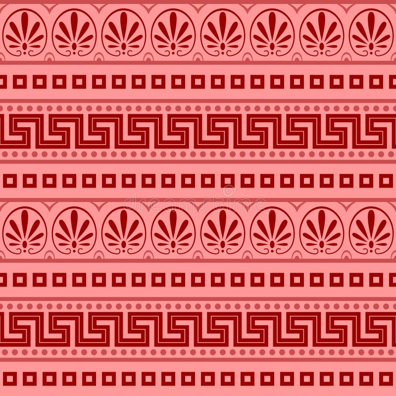 Seamless Abstract Greek-style Horizontal Pattern. Vector Design Stock ...