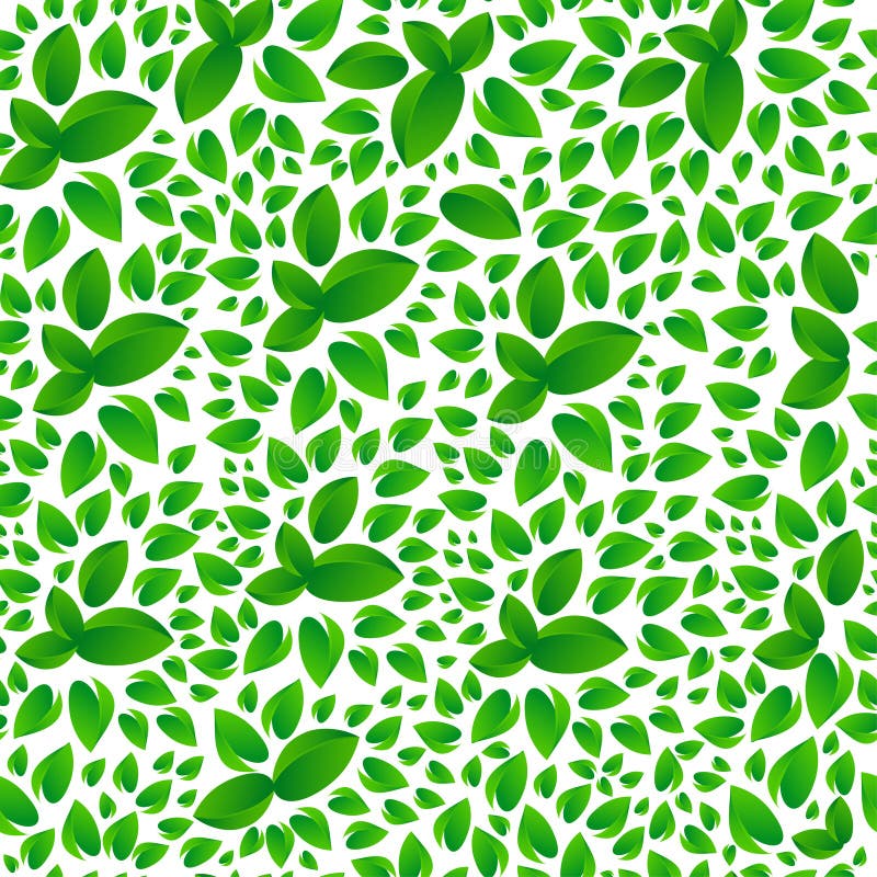 Seamless Abstract Green Leaves Pattern. Seamless Pattern Green Leaves ...