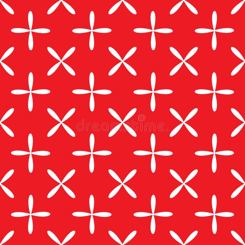 Seamless Abstract Grid Art White Red Pattern Stock Vector ...