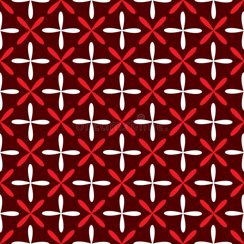 Seamless Abstract Grid Art Dark White Red Pattern Stock Vector ...