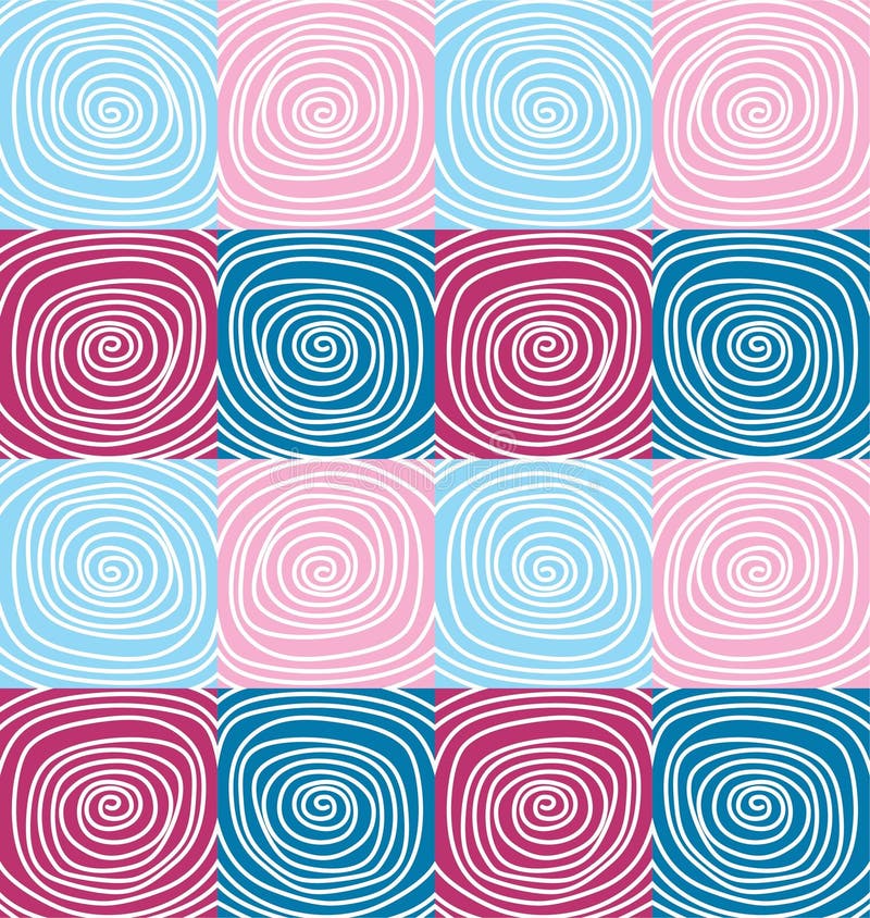 Spiral Seamless Pattern. CDR X6 Stock Illustration - Illustration of ...