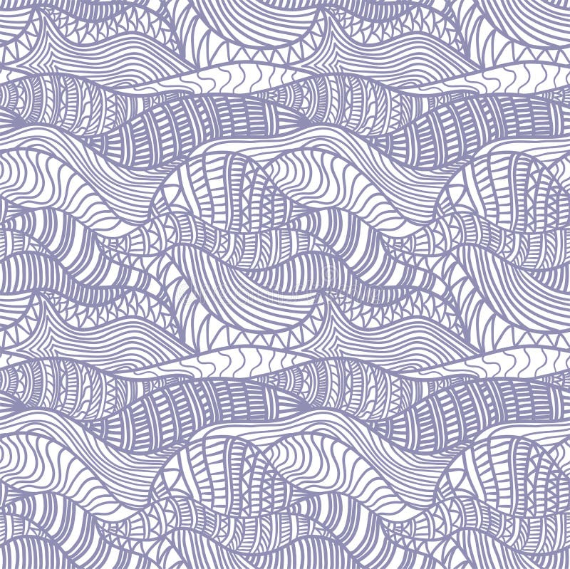 Seamless Abstract Hand-drawn Pattern Stock Vector - Illustration of ...