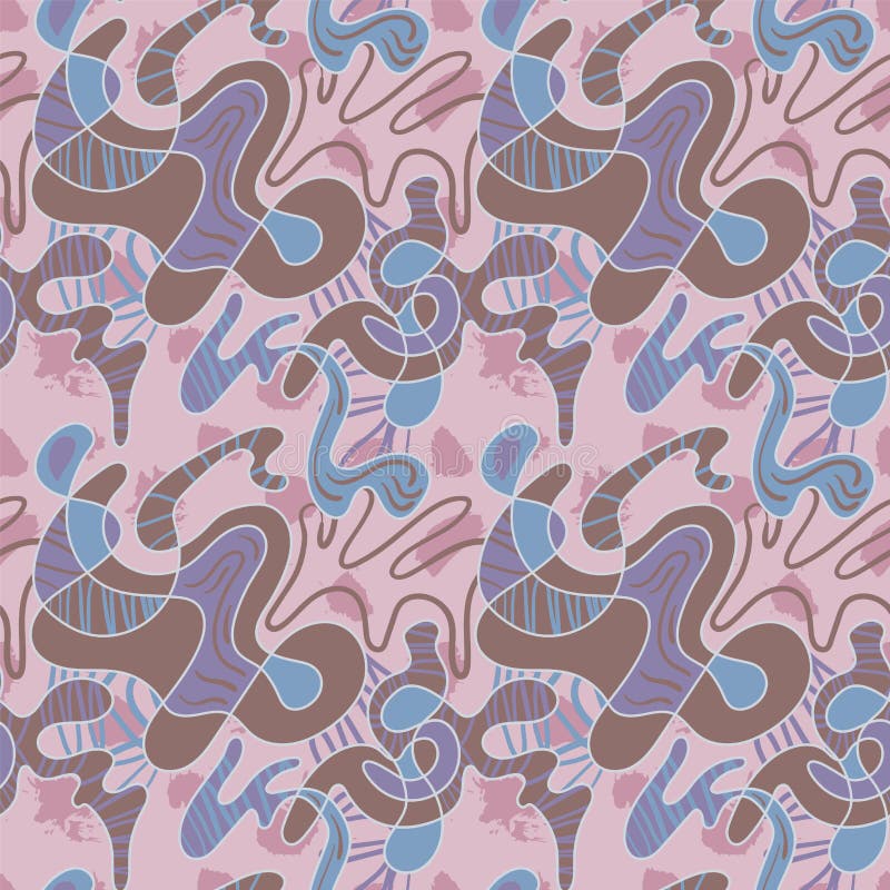 Seamless Abstract Hand Drawn Pattern Fot Texture, Textile, Prints Stock ...