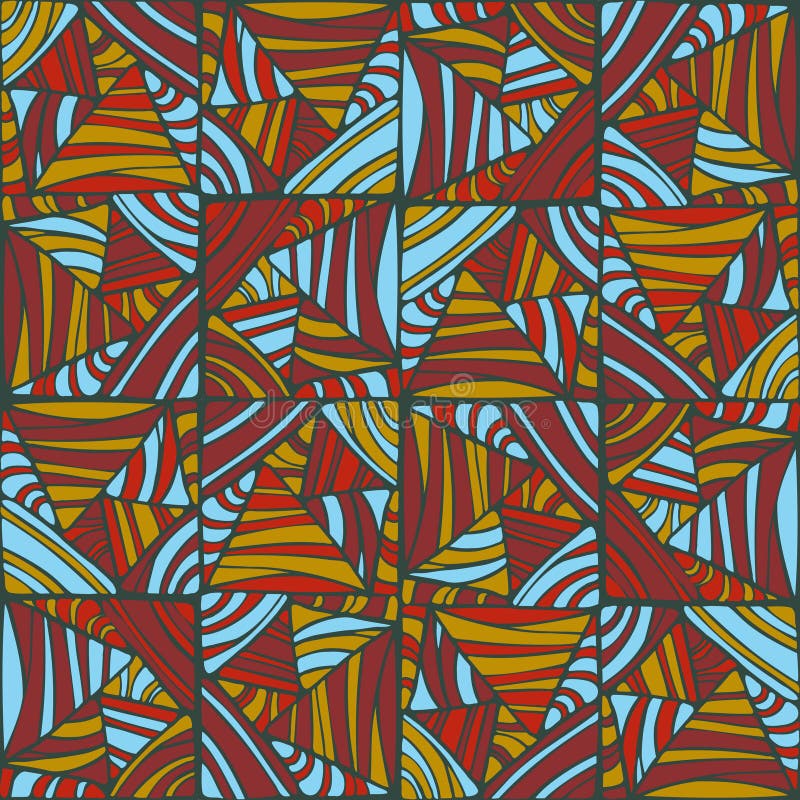 Seamless Abstract Hand Drawn Texture Stock Vector - Illustration of ...