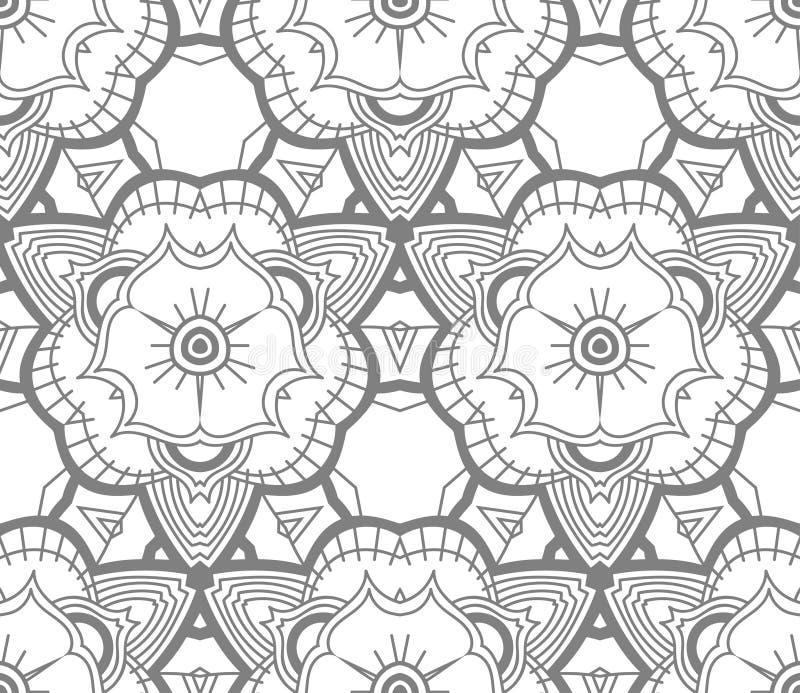 Seamless Abstract Hand Drawn Vector Pattern Stock Vector - Illustration of element, pattern ...