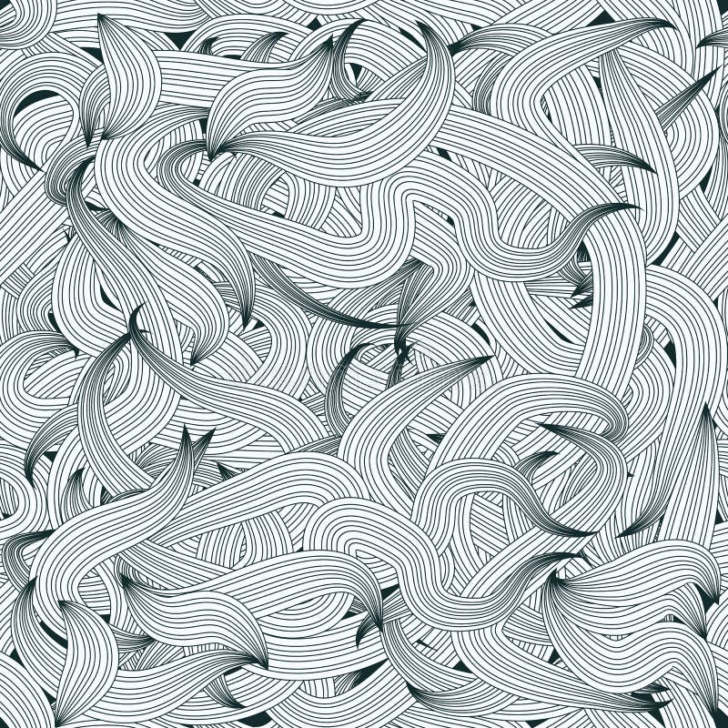 Seamless Abstract Hand-drawn Wallpaper Stock Vector - Illustration of ...