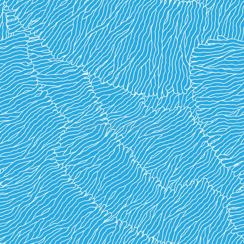 Seamless Abstract Hand-drawn Waves Pattern, Wavy Background Stock ...