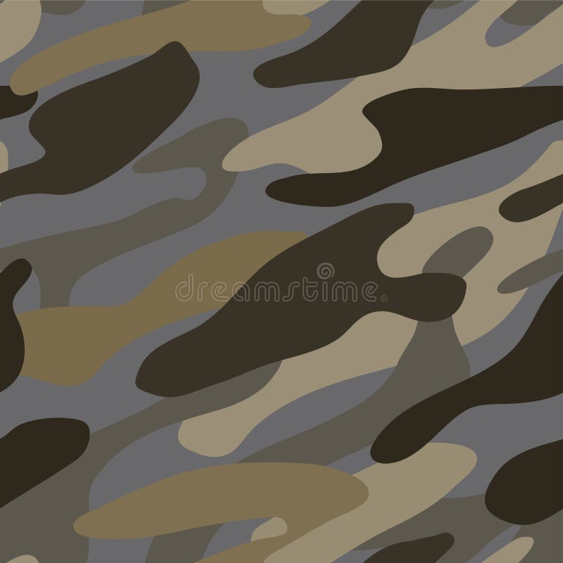 Seamless Abstract Khaki Color Pattern Stock Vector - Illustration of ...