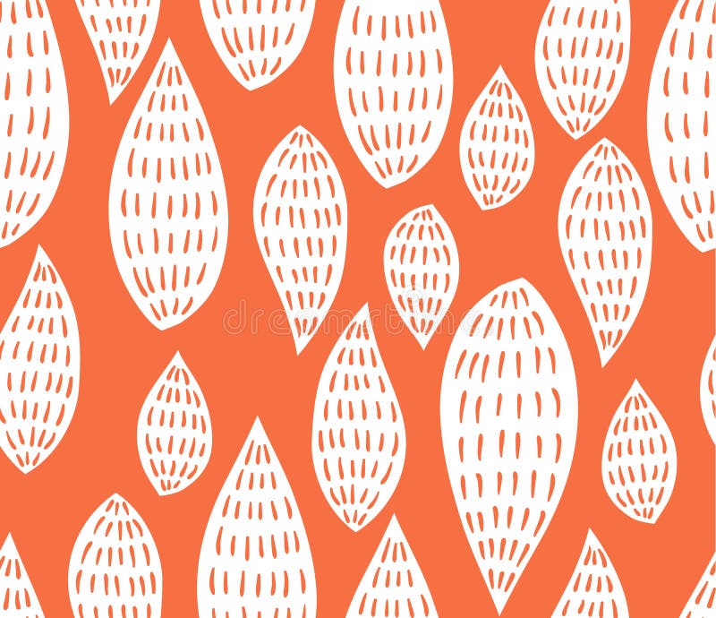 Seamless Abstract Leaf Fall Patterns. Stock Vector - Illustration of ...