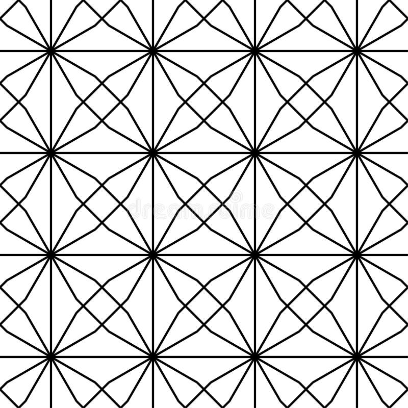 Seamless Abstract Linear Pattern Stock Vector - Illustration of colored ...