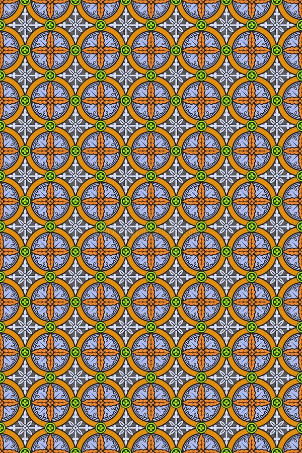 Abstract Seamless Medieval Cross Pattern Stock Vector - Illustration of ...