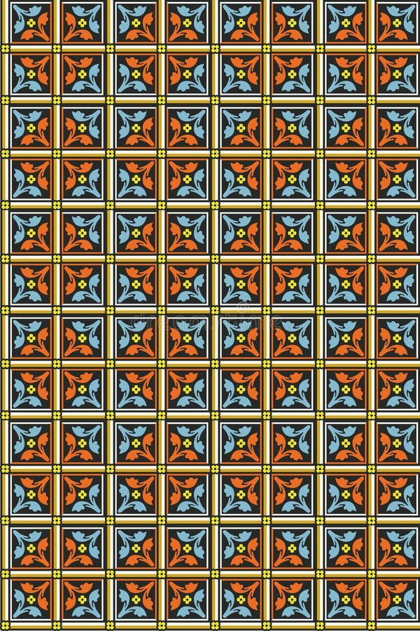 Seamless medieval pattern stock vector. Illustration of baroque - 18859541