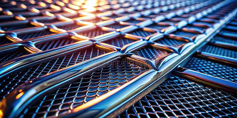 Seamless Abstract Metal Grid Texture Background a Geometric Steel Mesh ...