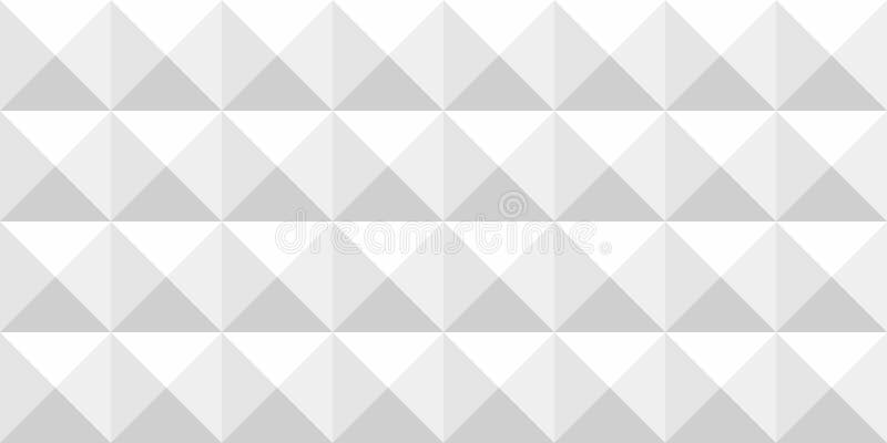 Seamless Abstract Minimal White Pyramid Cubes Background Texture Stock ...
