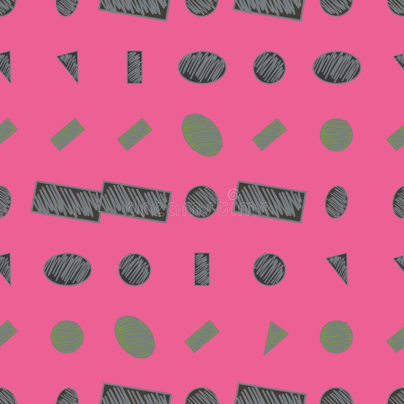 Seamless Abstract Mixed or Mutiple Shapes Illustrations Background ...