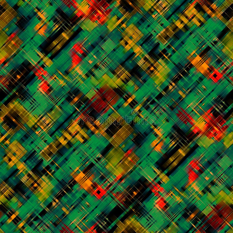 Seamless Abstract Modern Multicolor Glitch Effect Pattern Stock ...