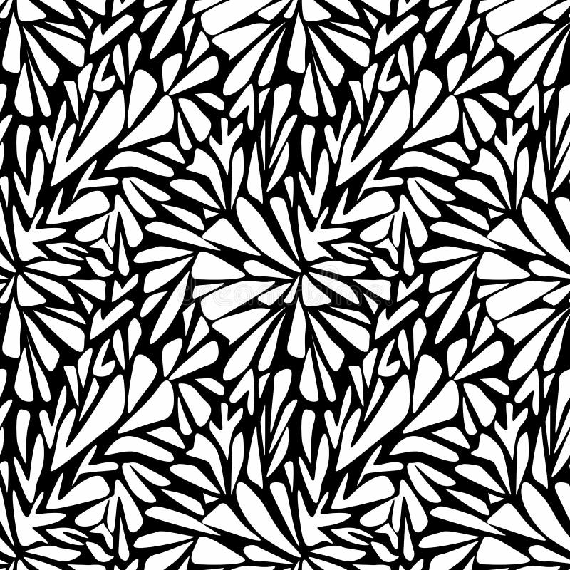 Seamless Abstract Modern Pattern in Black White Colors Stock ...