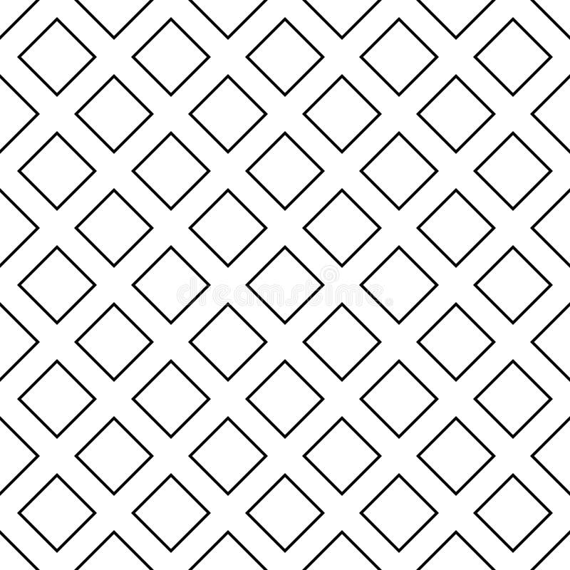 Seamless Abstract Monochrome Diagonal Square Pattern Background Design - Halftone Geometrical ...