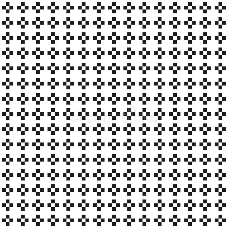 Seamless Abstract Monochrome Plus or Cross Pattern with Missing Stock ...