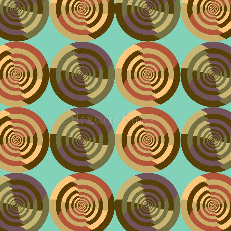 Seamless Abstract Multicolor Swirl Pattern Stock Vector - Illustration ...