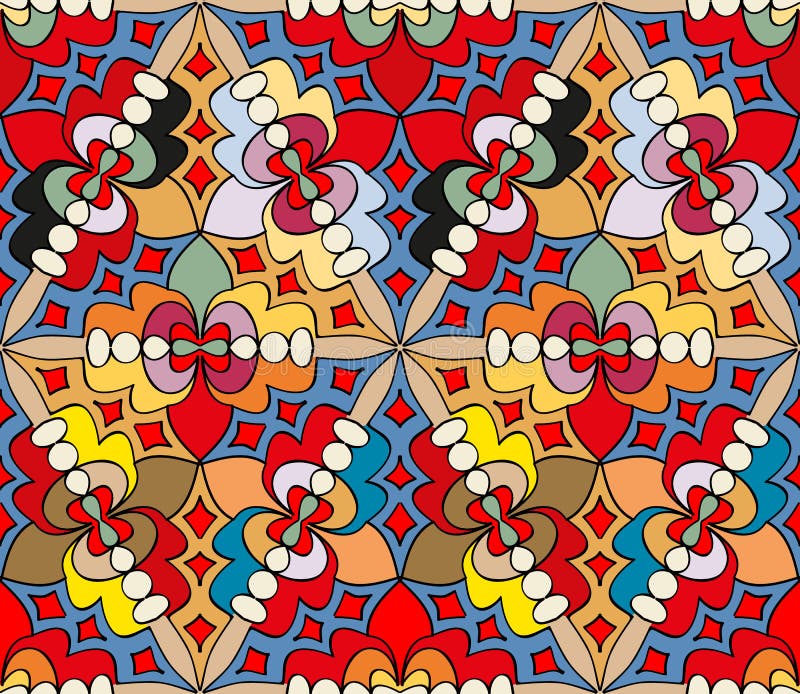 Seamless Abstract Multicolored Pattern 2 Stock Vector - Illustration of ...