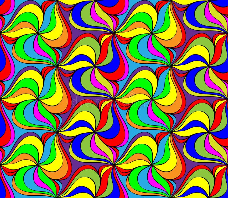 Seamless Abstract Multicolored Pattern Stock Vector - Illustration of ...