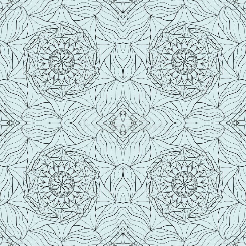 Seamless Abstract Ornament, Stencil Round Pattern, Cut Out Design ...