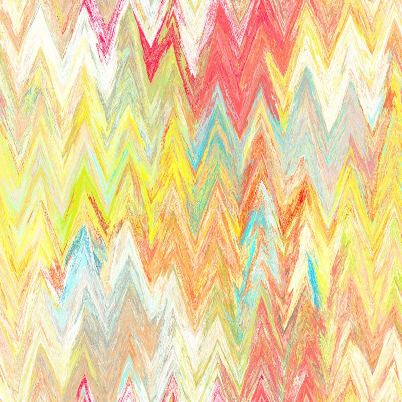 Seamless Abstract Painted Brushed Chevron Texture. Rainbow Bright ...
