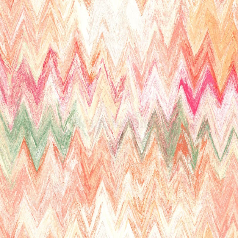 Seamless Abstract Painted Brushed Chevron Texture. Rainbow Bright ...