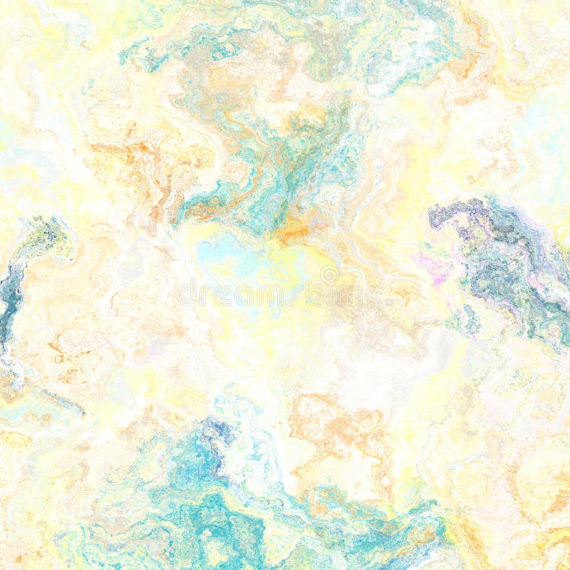 Seamless Abstract Painted Brushed Marble Texture. Rainbow Bright ...
