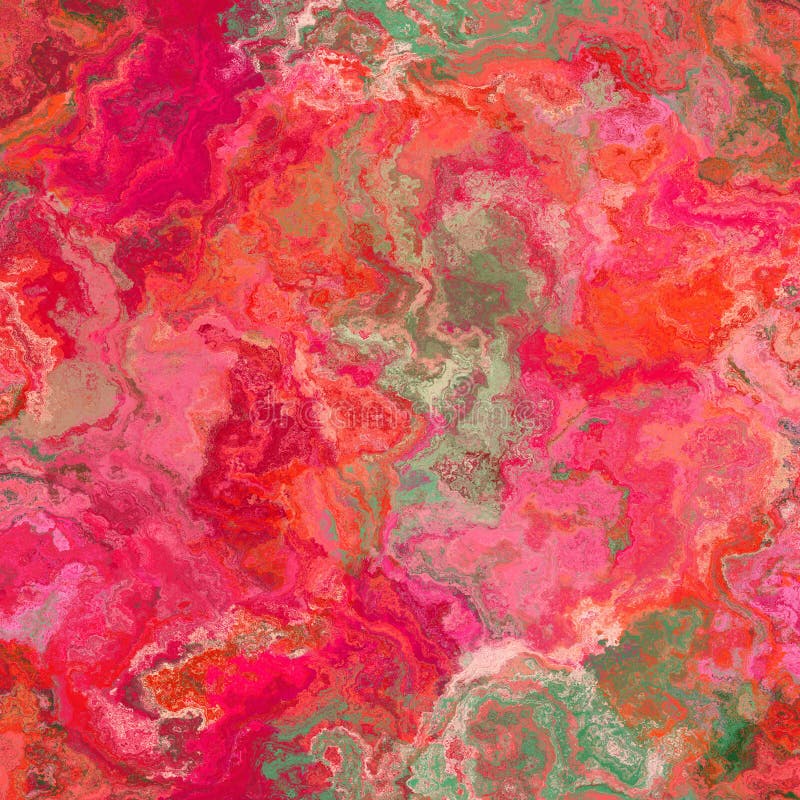 Seamless Abstract Painted Brushed Marble Texture. Rainbow Bright ...