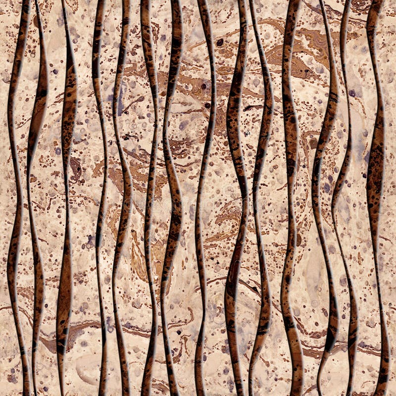 Seamless Abstract Paper Pattern, Waves Stock Illustration ...