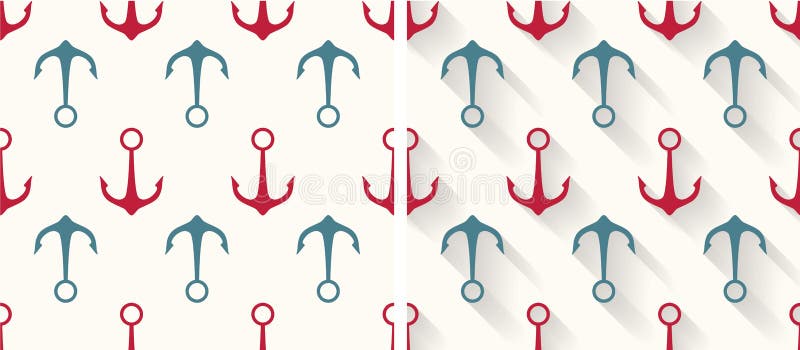 Seamless Abstract Pattern Anchor Stock Illustration - Illustration of ...